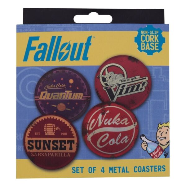 Fallout Embossed Metal Coasters 4-pack - Scifishop.se